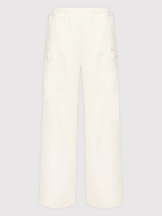 adidas Spodnie dresowe adicolor Clean Classics HC2012 Beżowy Loose Fit ...