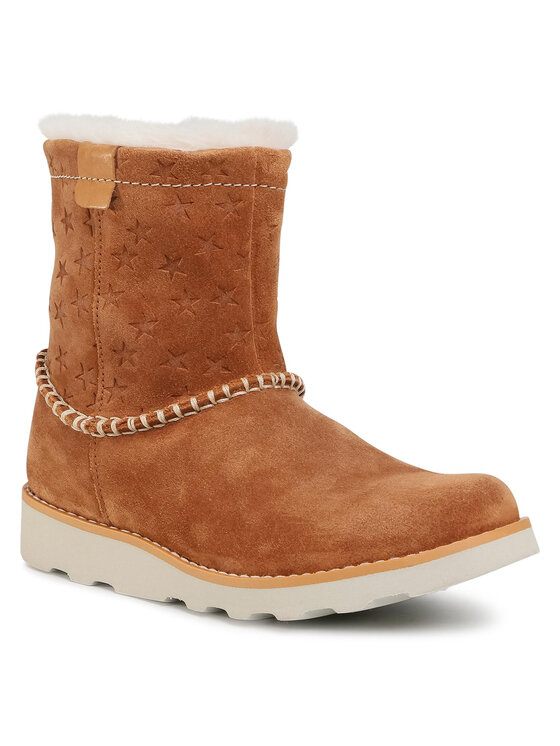 Clarks Kozaki Crown Piper K 261438496 Brązowy | Modivo.pl