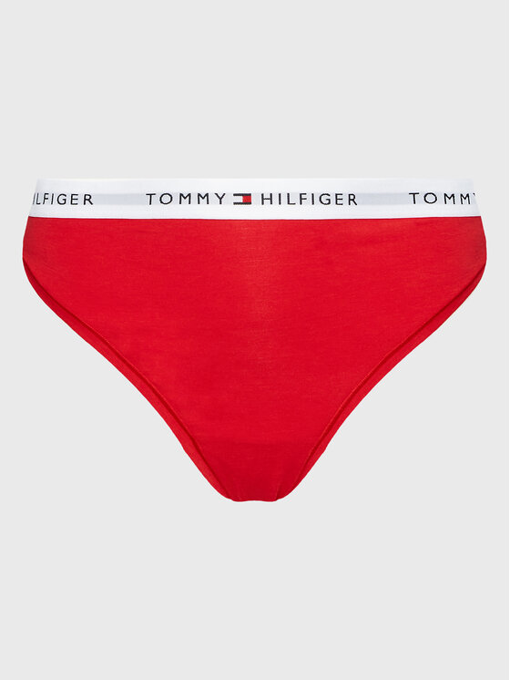 Tommy Hilfiger Curve Figi klasyczne Icons Logo UW0UW04018 Czerwony ...