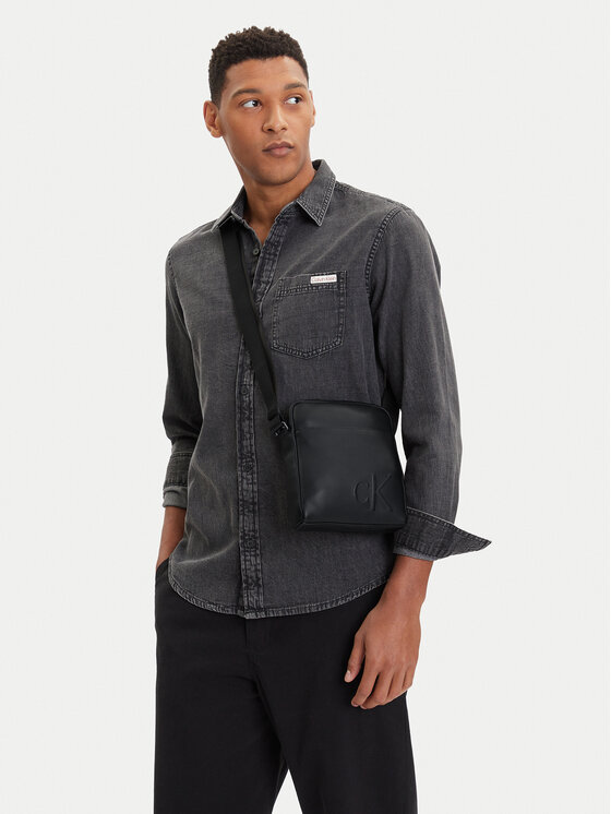 Calvin Klein Geantă crossover Ck Reporter LV04D3248G Negru | Modivo.ro