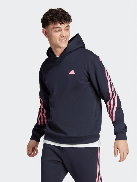 adidas Світшот Future Icons 3-Stripes Hoodie HY3397 Голубий Regular Fit ...