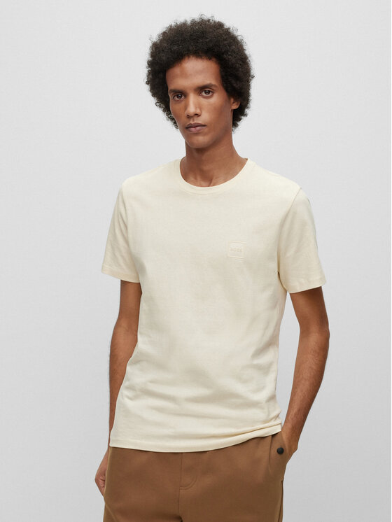 Boss T-shirt Tales 50472584 Beige Relaxed Fit | Modivo.fr
