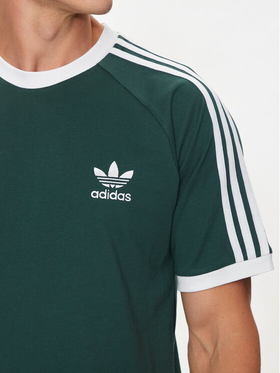 adidas T-Shirt adicolor Classics 3-Stripes IY8720 Zielony Slim Fit ...