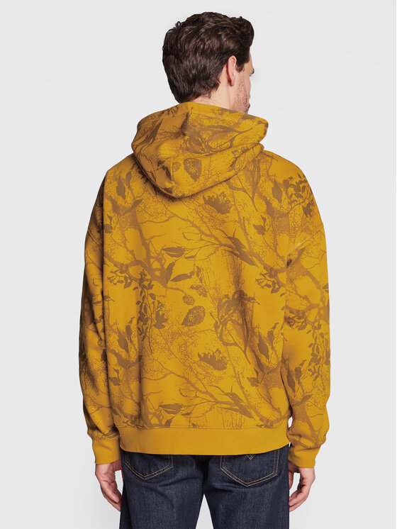 Champion Суитшърт All-Over Nature Print 217914 Жълт Baggy Fit | Modivo.bg