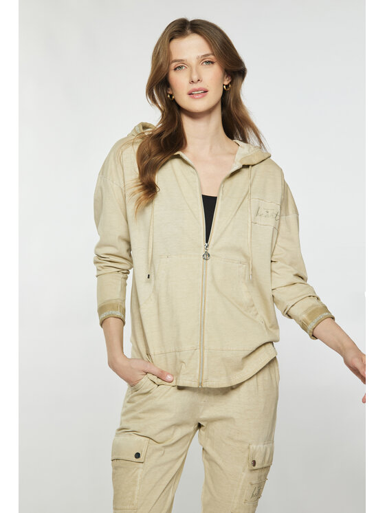 Monnari Bluza JUM0980-K015 Beżowy Regular Fit | Modivo.pl