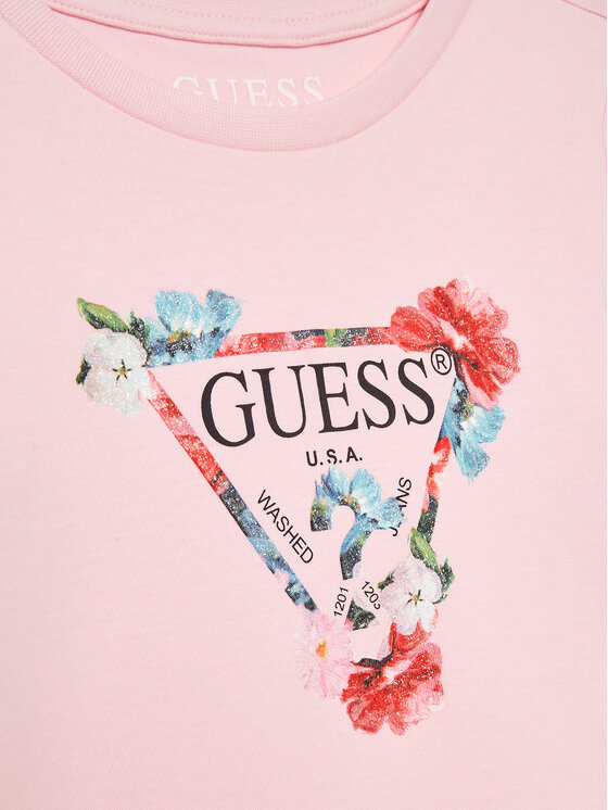 Guess Haljina za svaki dan K3YK13 KA6W4 Ružičasta Regular Fit | Modivo.hr