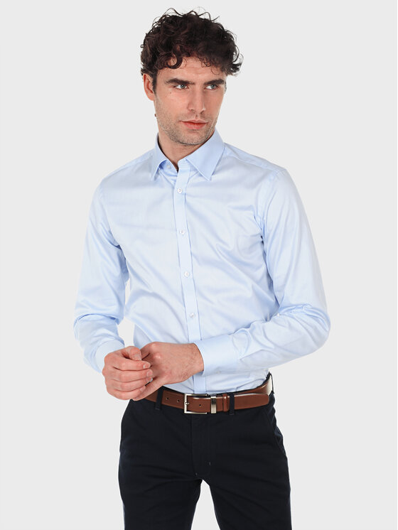 Evenemen Koszula BARI SAP Niebieski Slim Fit | Modivo.pl