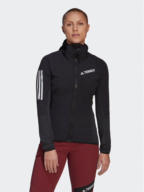 adidas Polar Techrock Flooce Wind Hooded Jacket HF0727 Czarny | Modivo.pl