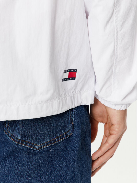 Tommy Jeans Geacă de vânt Chicago DM0DM17983 Alb Regular Fit | Modivo.ro