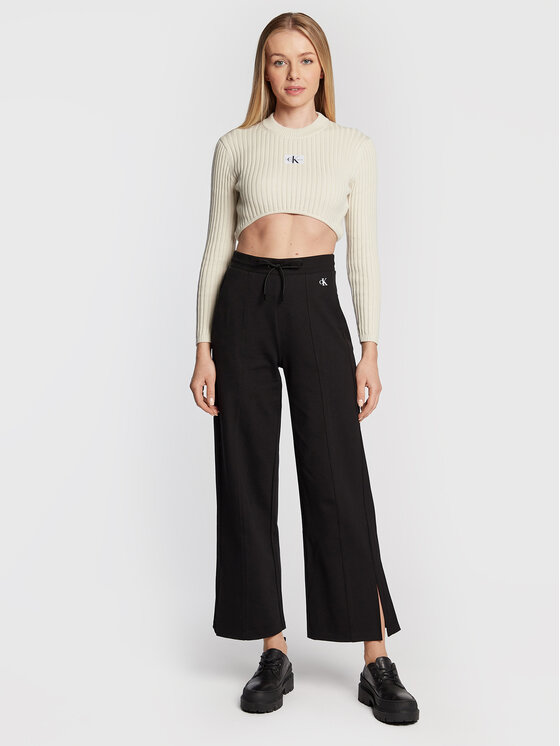 Calvin Klein Jeans Teplákové Kalhoty J20j219645 Černá Regular Fit