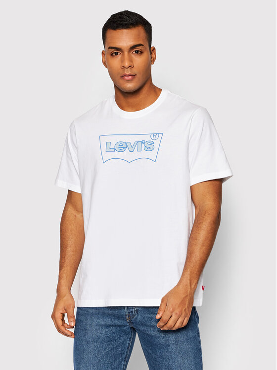 Levi's® T-Shirt 16143-0473 Biały Relaxed Fit | Modivo.pl
