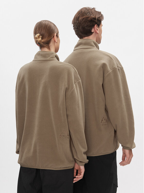 Jack Wolfskin Polar Bockenheim Fleece 1711091 Brązowy Oversize | Modivo.pl