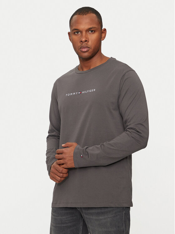 Tommy Hilfiger Longsleeve UM0UM03345 Grau Regular Fit Modivo