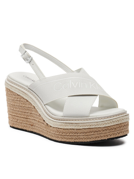 Calvin Klein Espadrilky Wedge Sandal 50 He HW0HW01965 Bílá | Modivo.cz