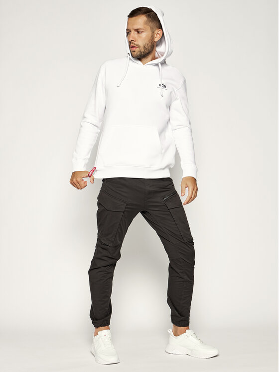 Alpha Industries Bluza Basic 196318 Biały Regular Fit | Modivo.pl