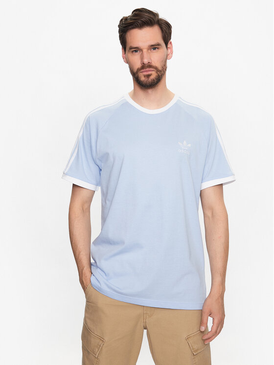 adidas T-shirt Adicolor Classics 3-Stripes T-Shirt IA4844 Bleu Slim Fit ...