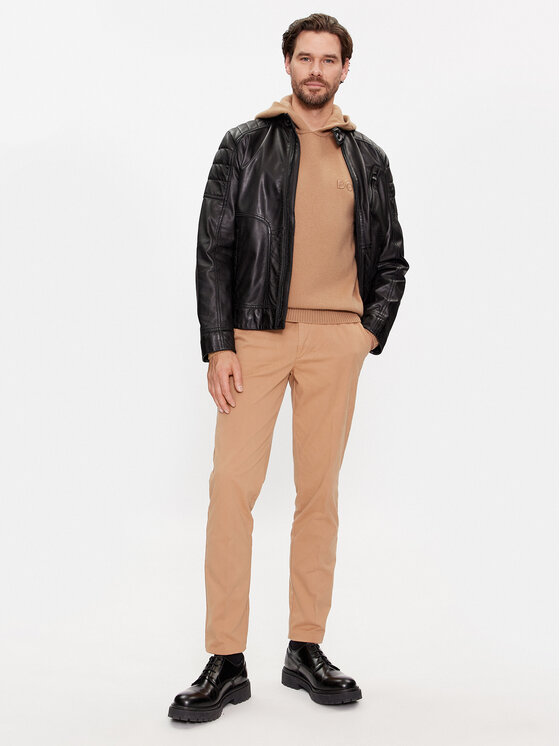 Boss Chinosy Kaito1 50487966 Beżowy Slim Fit | Modivo.pl