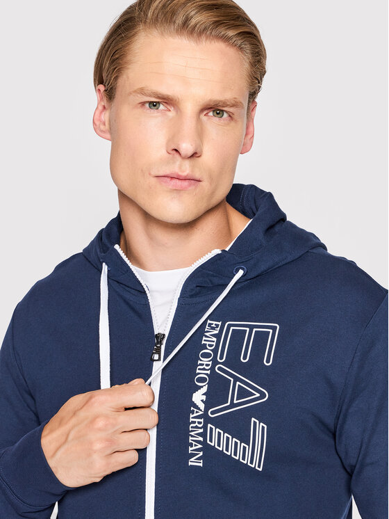EA7 Emporio Armani Bluza 3LPM53 PJ05Z 1554 Granatowy Regular Fit | Modivo.pl