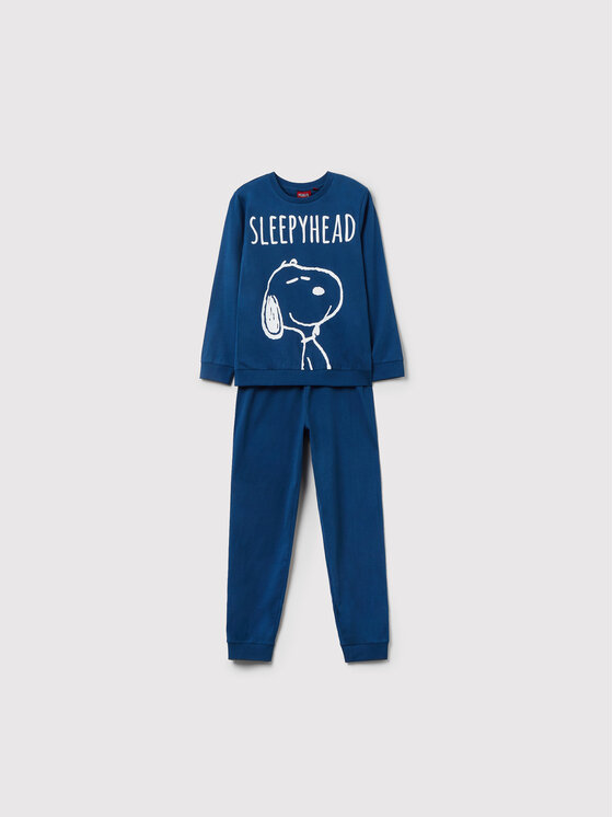 OVS Piżama PEANUTS 1332940 Granatowy Regular Fit | Modivo.pl