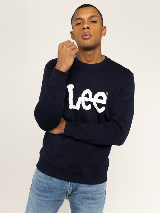 Lee Sweatshirt Basic Crew Logo L80XTJMA 112121583 Bleu marine Regular ...