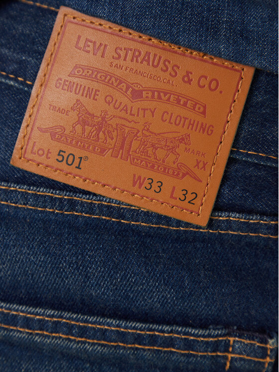 Levi's® Jeansy 501® 00501-3604 Niebieski Straight Fit | Modivo.pl