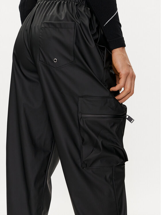 Rains Pantaloni de ploaie Cargo Rain Pants Regular W3 18850 Negru Regular Fit | Modivo.ro