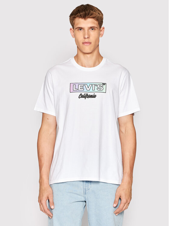 Levi's® T-Shirt Boxtab 16143-0603 Λευκό Relaxed Fit | Modivo.gr