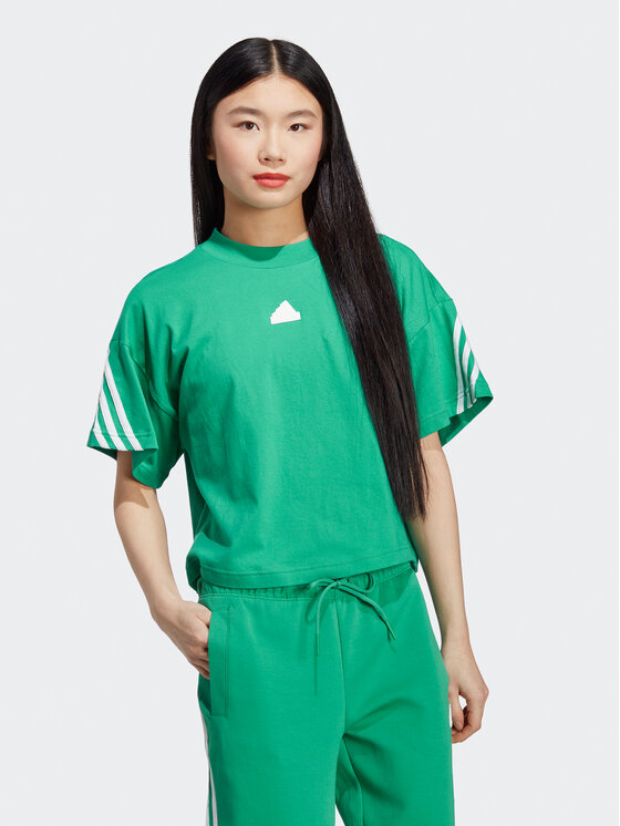 adidas Póló Future Icons 3-Stripes T-Shirt IB8522 Zöld Loose Fit ...