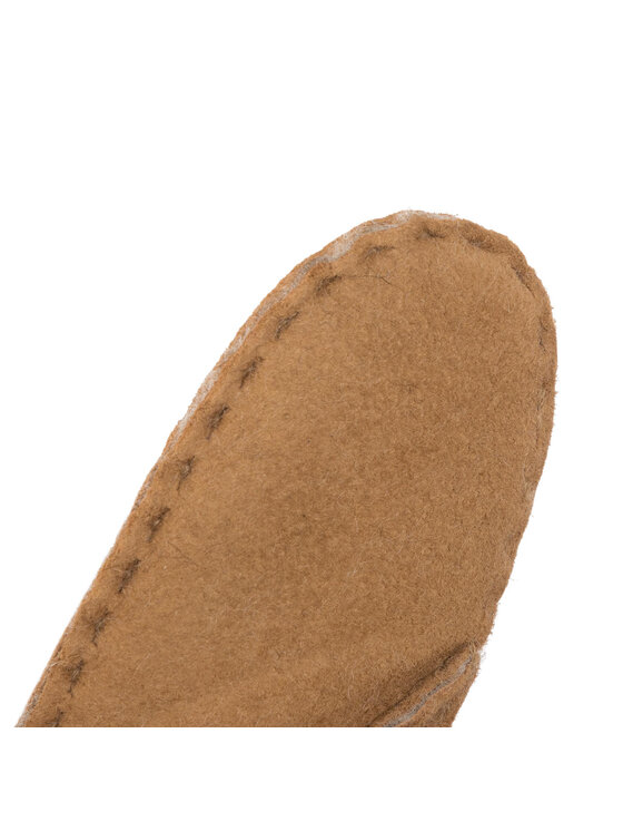 Ugg Ženske rokavice W Sheepskin Logo Mitten 18690 Rjava | Modivo.si