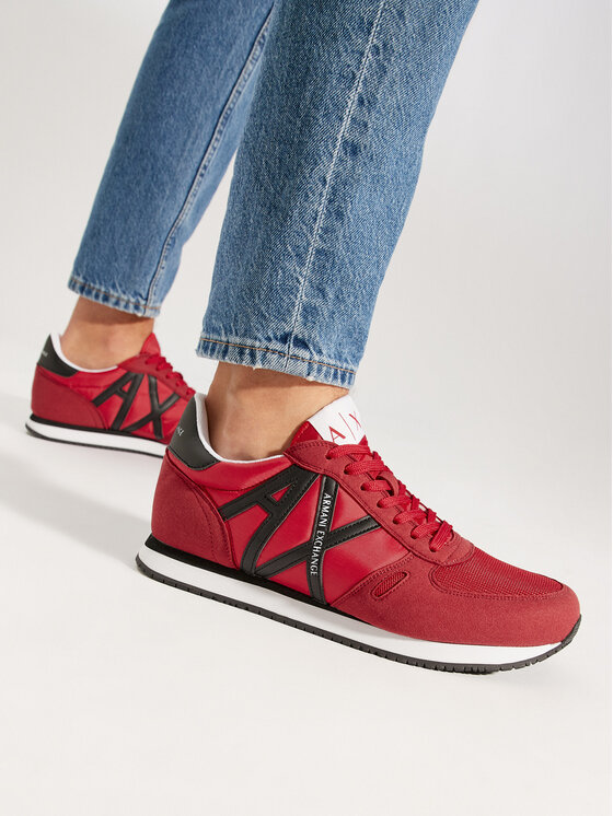 Armani Exchange Sneakersy XUX017 XCC68 K667 Červená | Modivo.cz