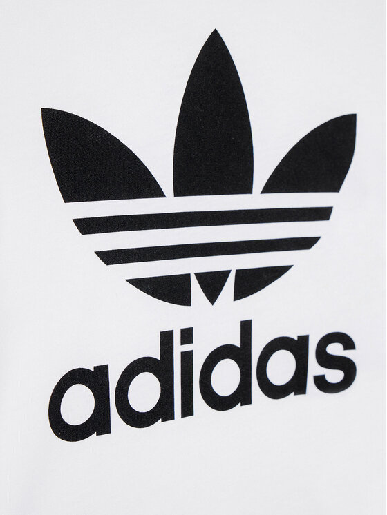 adidas T-Shirt adicolor Trefoil H25246 Biały Regular Fit | Modivo.pl