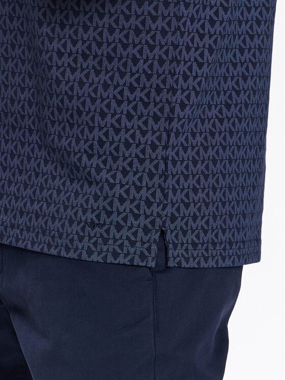 Michael Kors Тениска с яка и копчета CS250V85KS Тъмносин Regular Fit ...