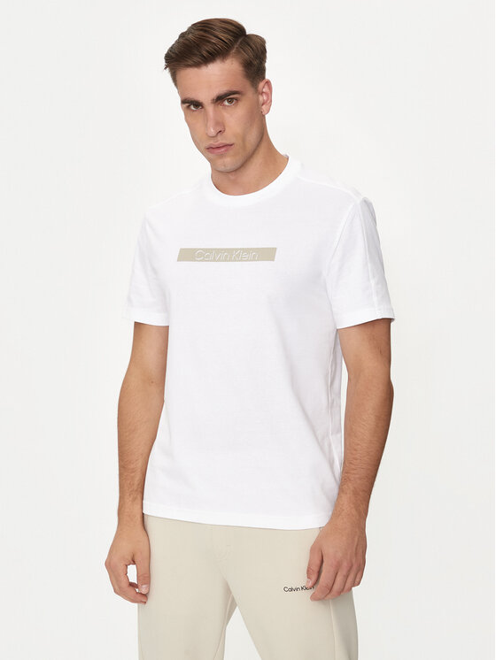 Calvin Klein Футболка Shadow Logo K10K113110 Білий Regular Fit | Modivo.ua
