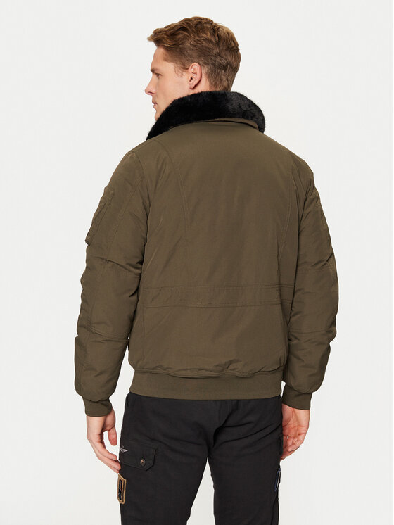 Aeronautica Militare Bundy bomber 242AB2106CT3151 Kaki Regular Fit ...