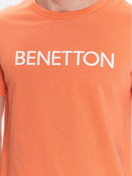 United Colors Of Benetton T-Shirt 3I1XU100A Pomarańczowy Regular Fit ...