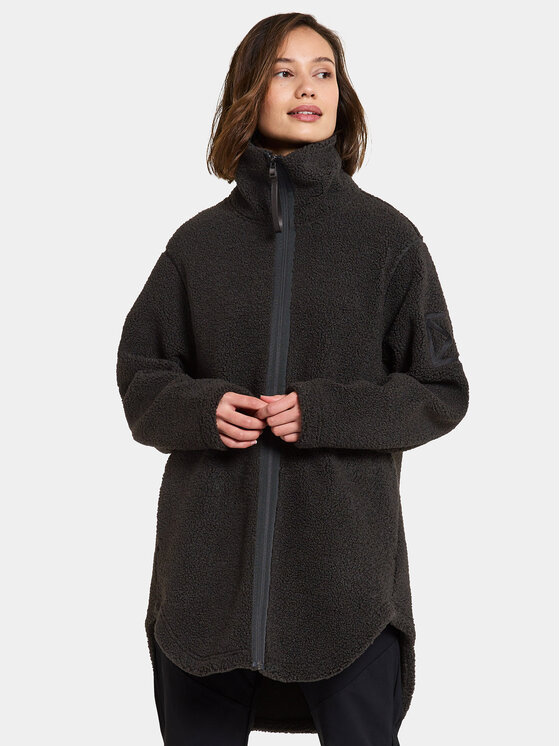 Didriksons Суитшърт Umi Wns Fz 505047 Черен Regular Fit | Modivo.bg