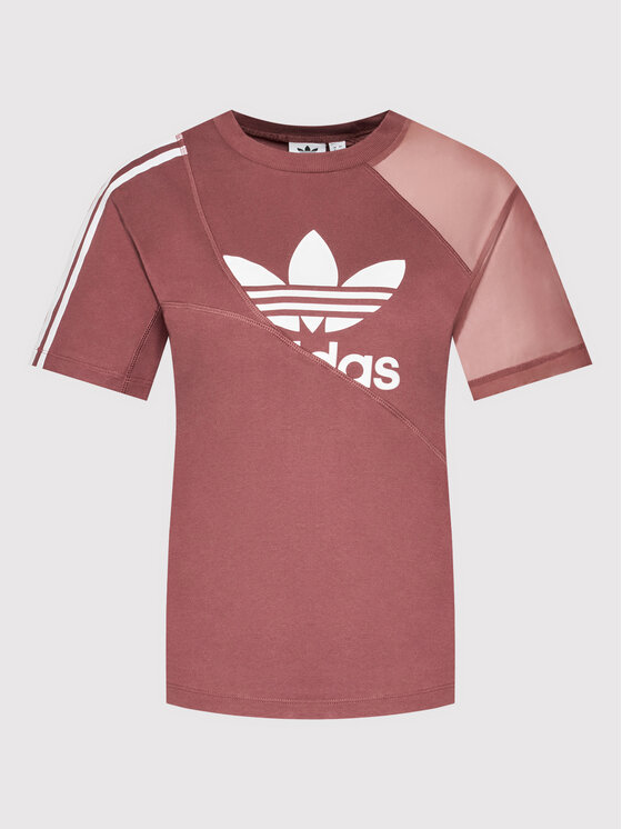 Adidas T Shirt Adicolor Split Trefoil Hc7044 Rosa Regular Fit Modivo It