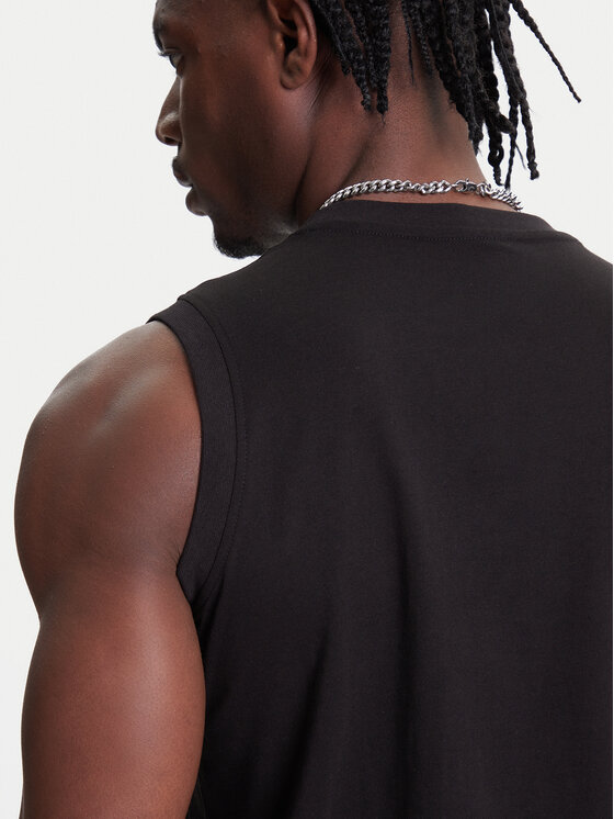Kappa Tank top Logo Corpo Cadwal 303HZB0 Czarny Regular Fit | Modivo.pl