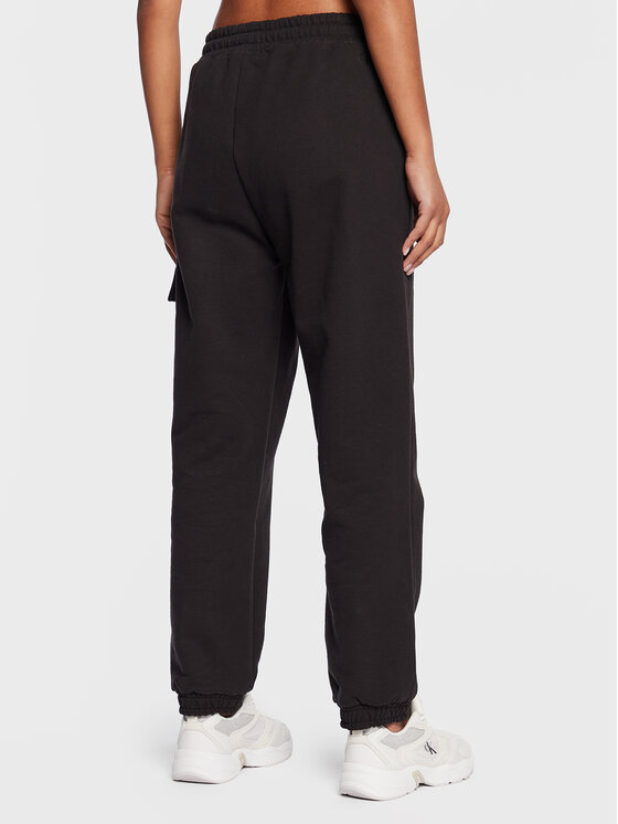 Calvin Klein Jeans Teplákové Kalhoty J20j220262 Černá Relaxed Fit