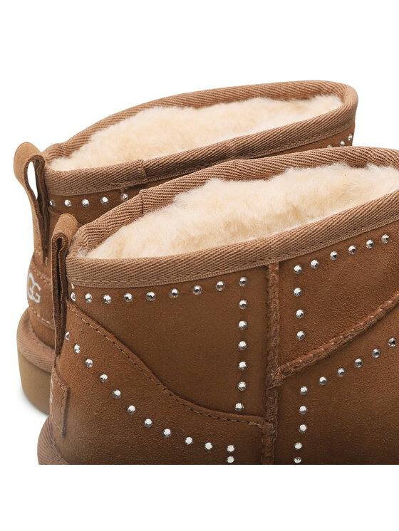 Ugg Апрески W Classic Ultra Mini Bling 1119871 Кафяв | Modivo.bg