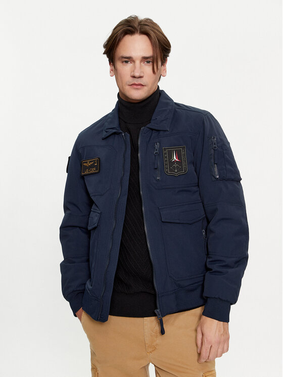 Aeronautica Militare Geacă bomber 232AB2106CT3151 Bleumarin Regular Fit ...
