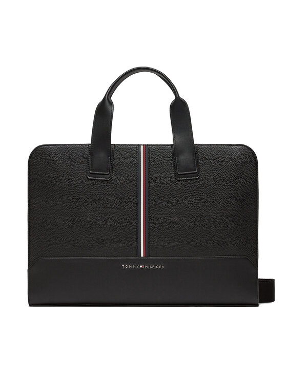 Tommy Hilfiger Laptoptasche Th Central Slim Computer Bag AM0AM11781 Schwarz Modivo
