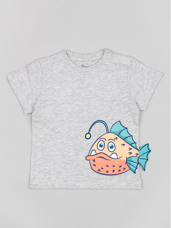 Zippy T-Shirt ZBBAP0303 23015 Grau Regular Fit | Modivo.de