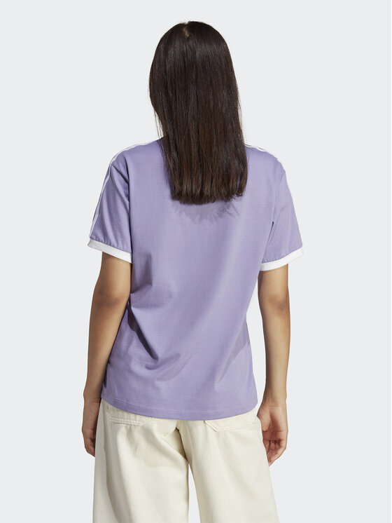 adidas T-Shirt Adicolor Classics 3-Stripes T-Shirt IB7411 Fioletowy Regular Fit | Modivo.pl