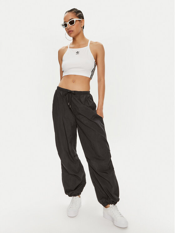 adidas Top adicolor 3-Stripes IN8377 Alb Slim Fit | Modivo.ro