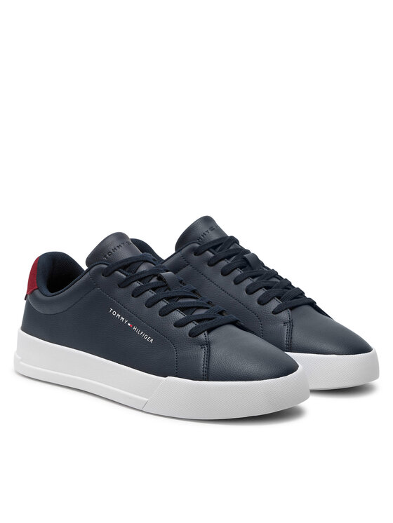 Tommy Hilfiger Sneakersy Th Court Leather Grain Ess FM0FM05297 ...