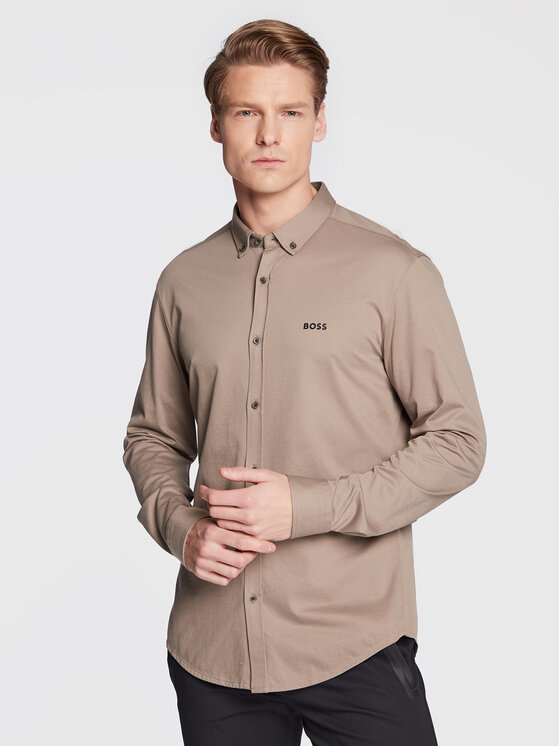 Boss Hemd Biado_R 50477289 Beige Regular Fit | Modivo.de