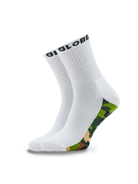 Globe Sada 5 párů pánských vysokých ponožek Malcom Crew GB71039042 Bílá | Modivo.cz