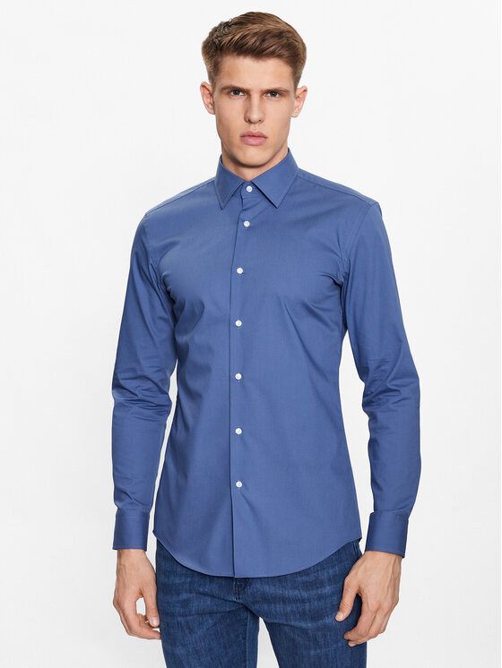 Boss Koszula 50469345 Niebieski Slim Fit | Modivo.pl