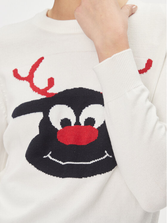 ONLY Sweter 15302939 Écru Regular Fit | Modivo.pl